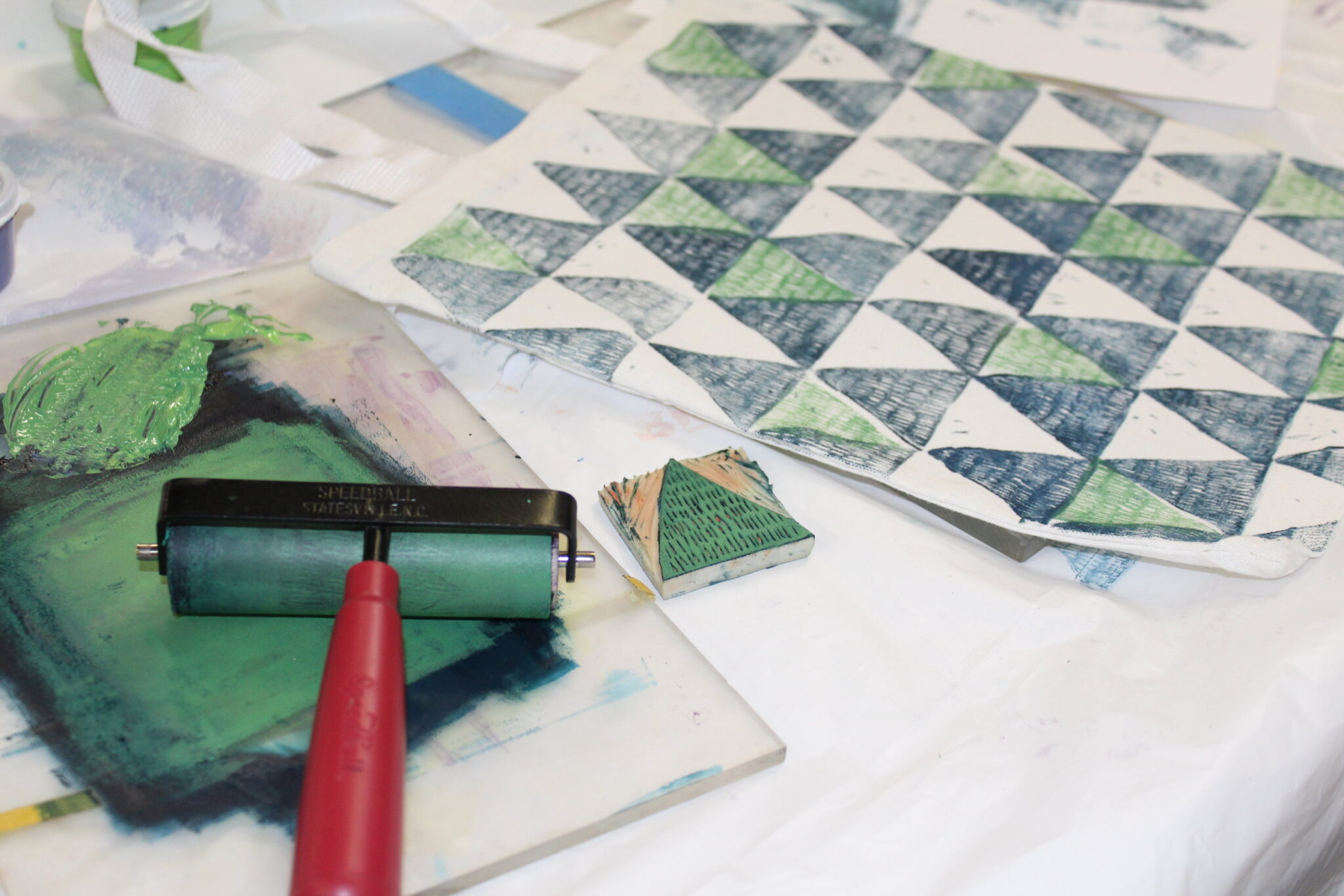 The Art of Tote Bag Painting - Woven Tote Bag